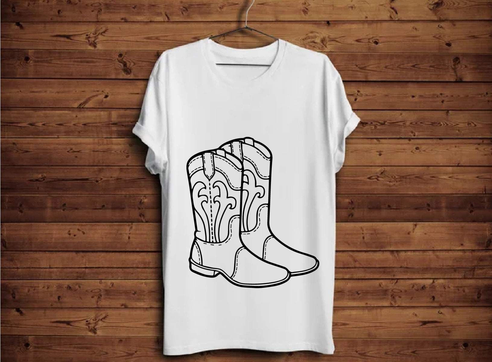 Cowboy Boots Svg Dxf Png Eps Cowgirl Boots Svg Western - Etsy