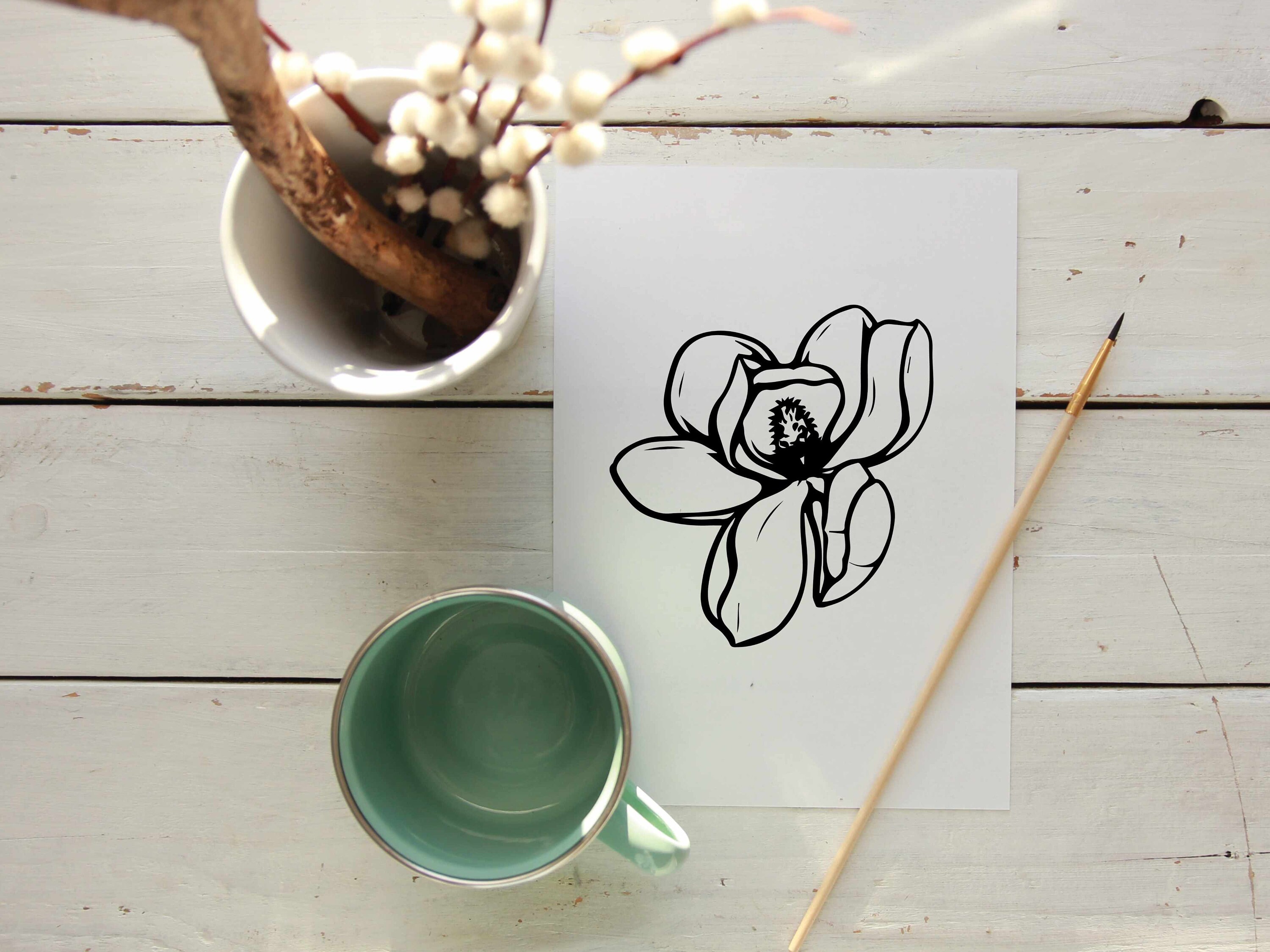 Magnolia SVG / Flor SVG / Floral SVG / Magnolia png / Magnolia - Etsy ...