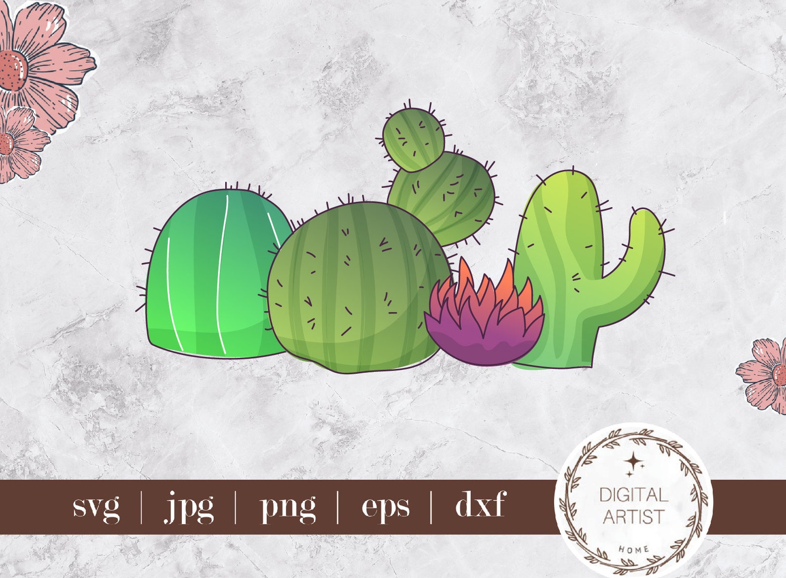 Cactus Svg Png Cactus Clipart Cactus Svg Files for Cricut Cactus Cut ...
