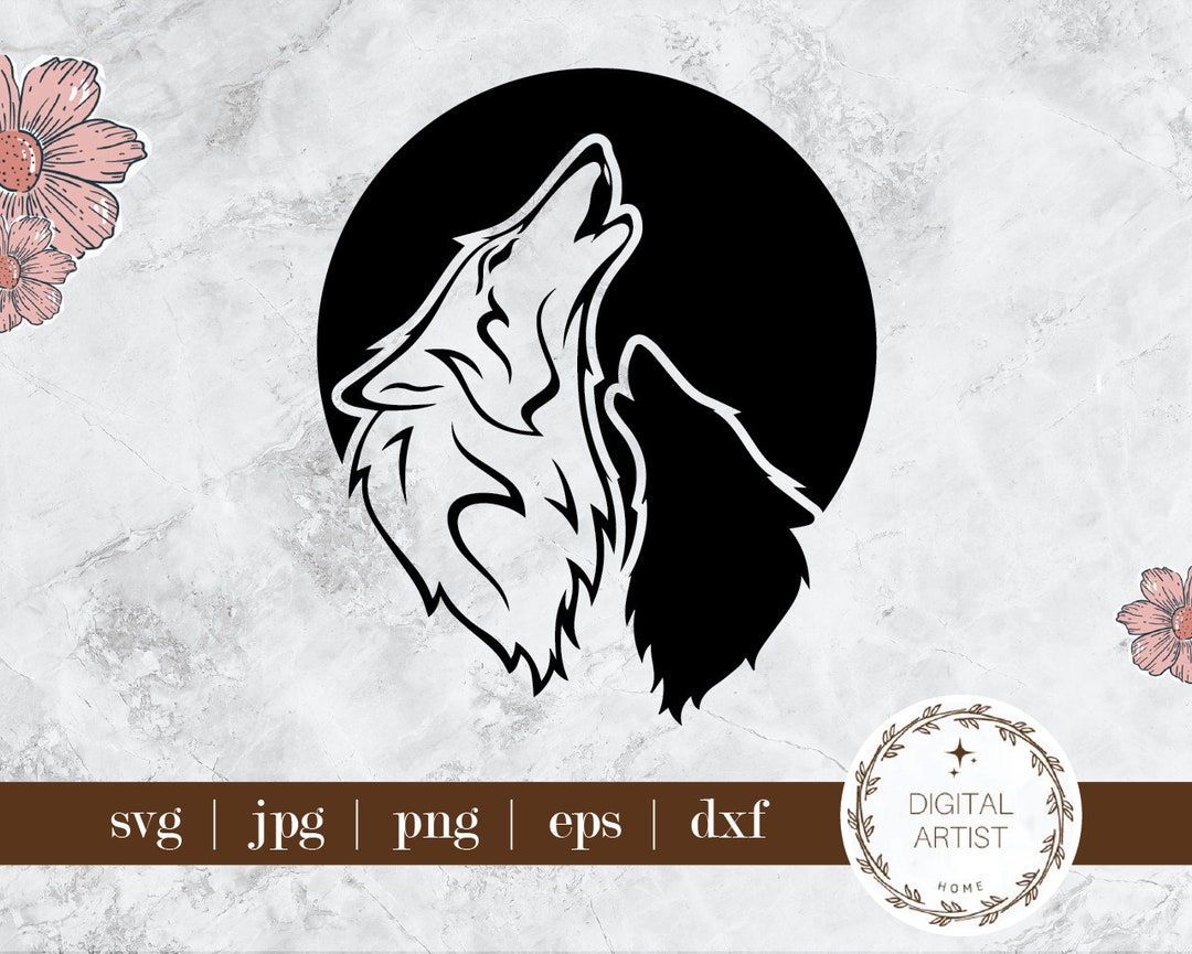 Wolf SVG| Wolf PNG| Wolf Shirt Svg|wild Wolf Stencil| Wolf Mountain Svg ...