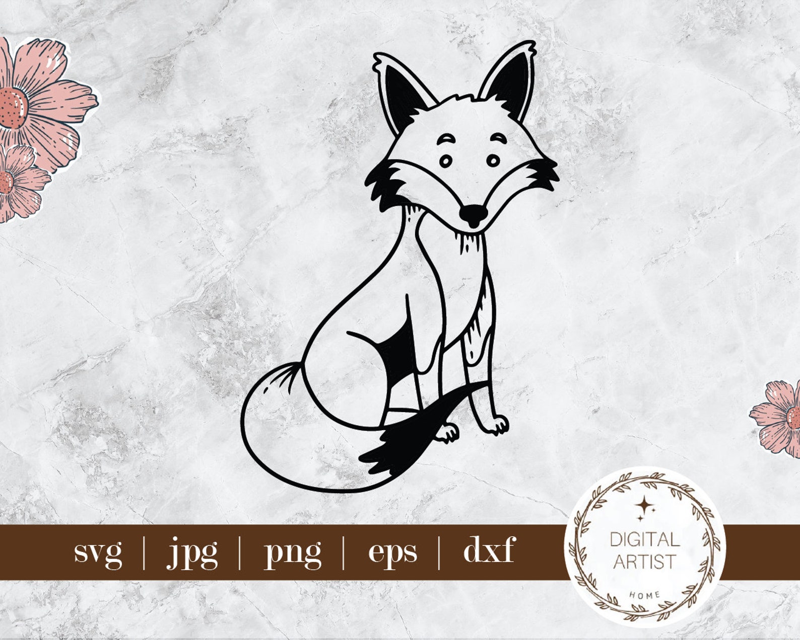 Fox SVG Baby Fox SVG Fox Monogram SVG Fox Silhouette Svg Fox Stencil ...