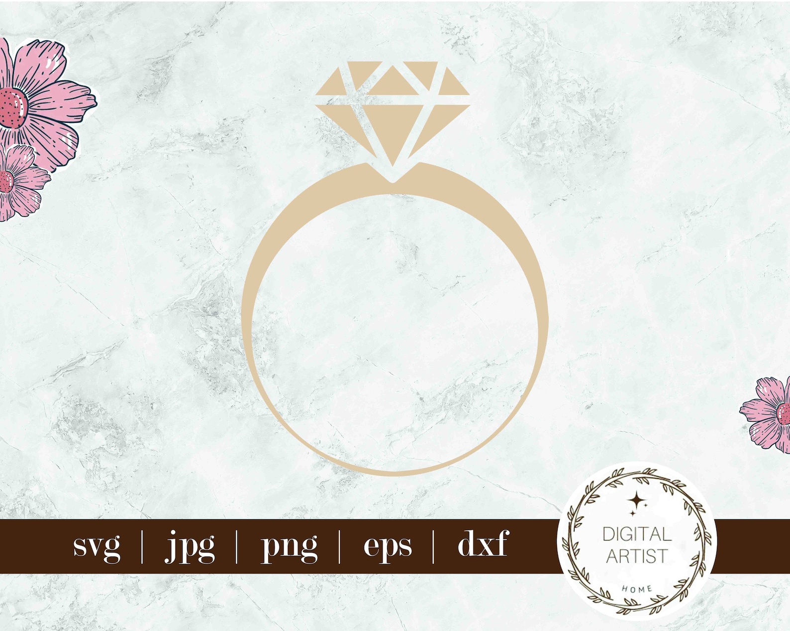 Wedding Ring SVG Ring SVG Diamond Ring SVG Wedding Svg Engagement Svg ...