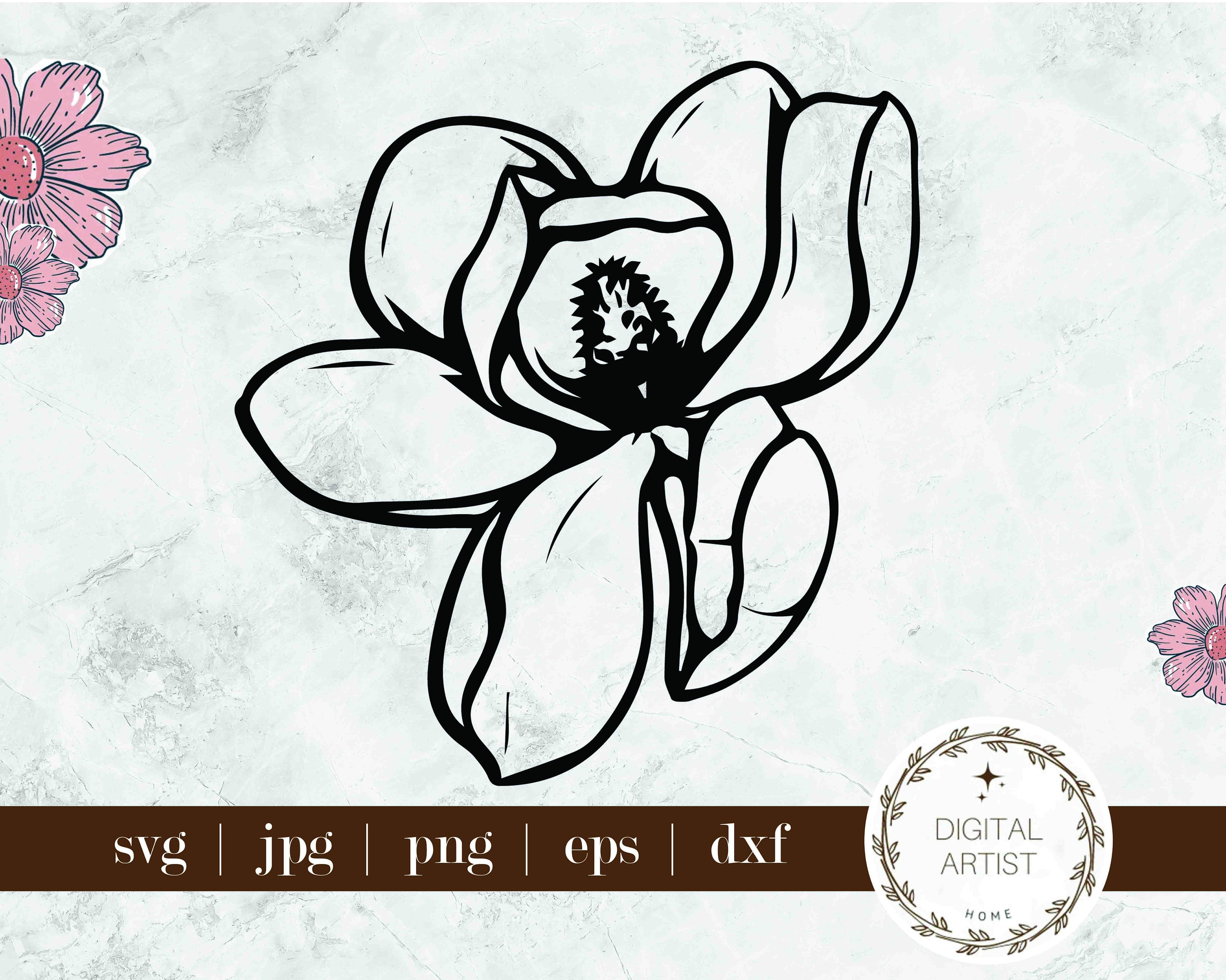 Magnolia SVG / Flor SVG / Floral SVG / Magnolia png / Magnolia - Etsy ...