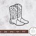 Cowboy Boots Svg Dxf Png Eps Cowgirl Boots Svg Western - Etsy