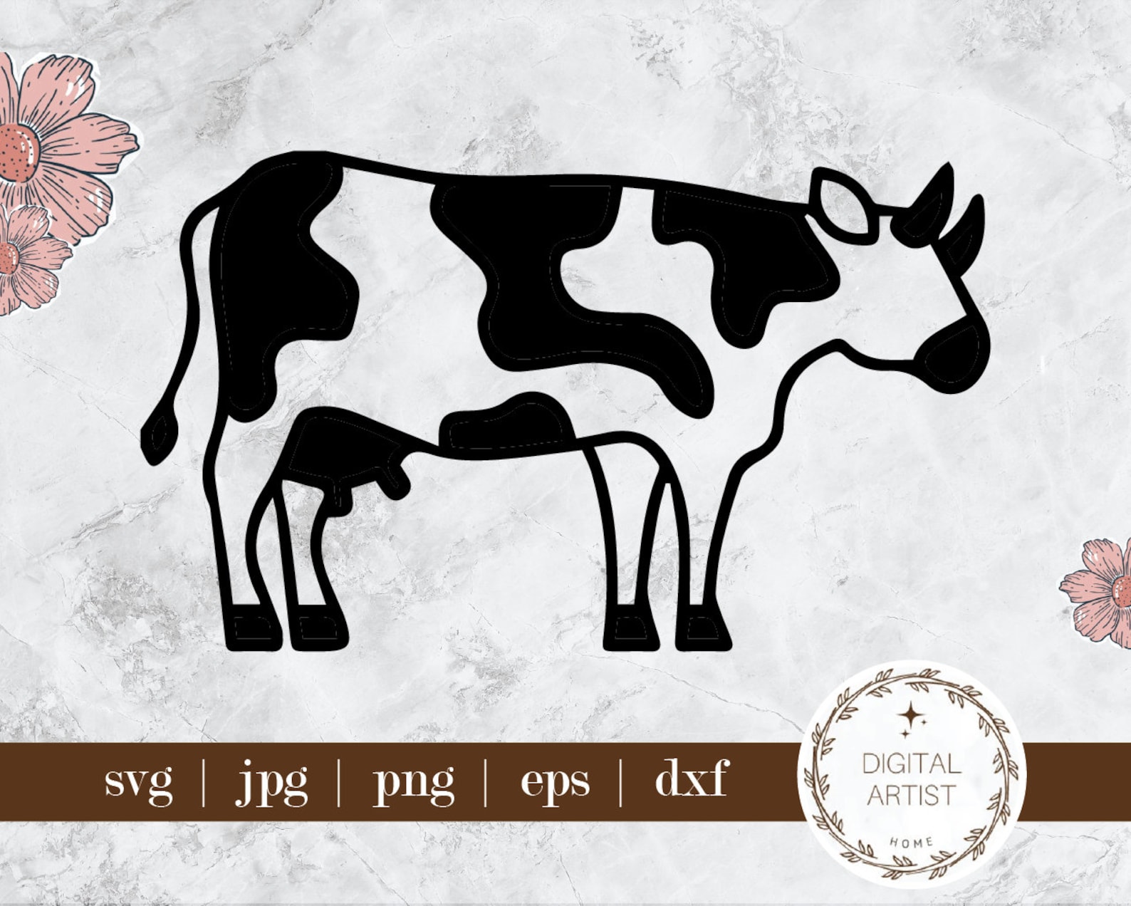 Koe Dier SVG Koe SVG Koeiengezicht SVG Koeienkop Svg - Etsy België