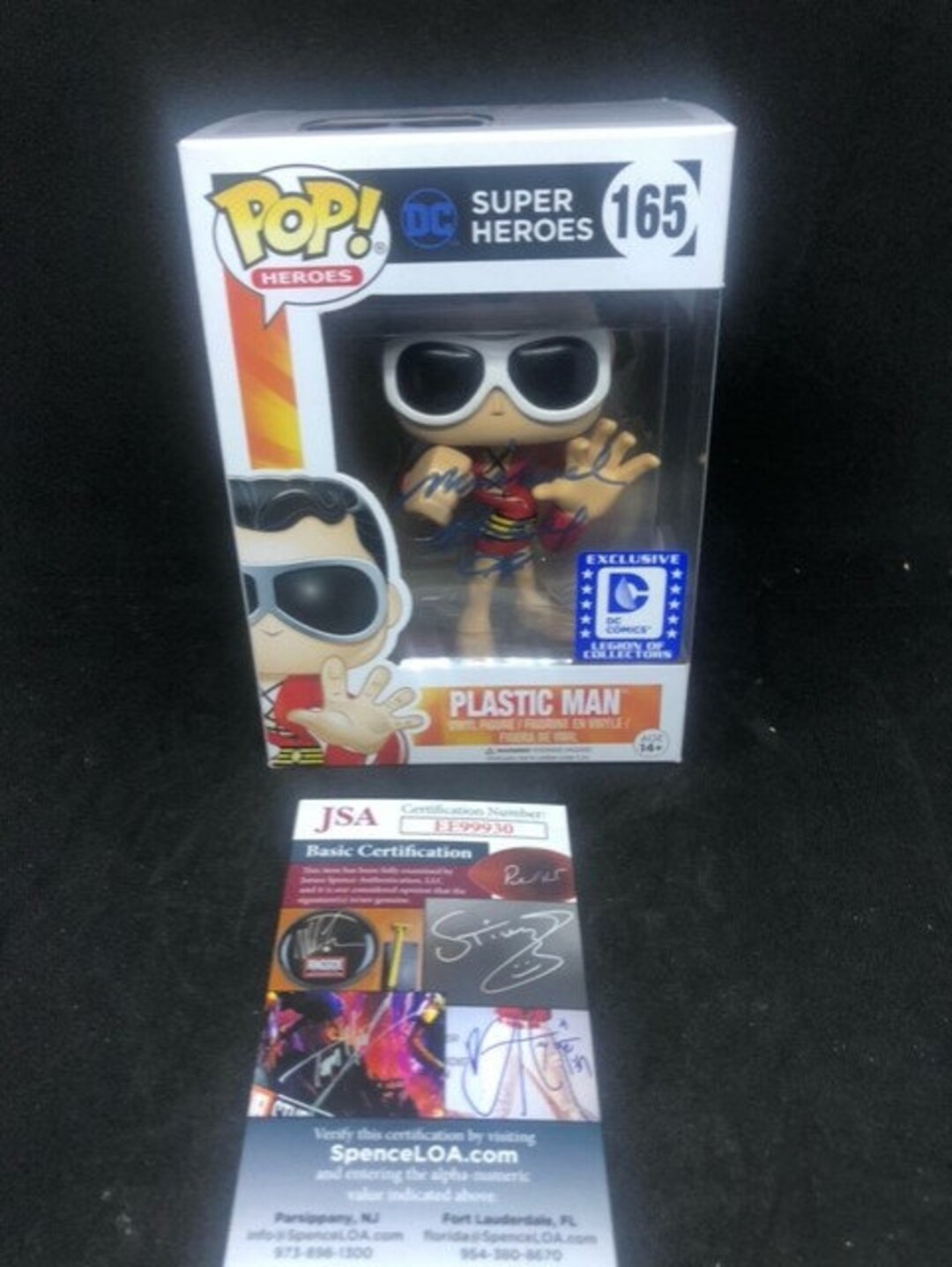 Signed Pop Vinyl Plastic Man (165) Pop - Signed by Michael Bell - Etsy