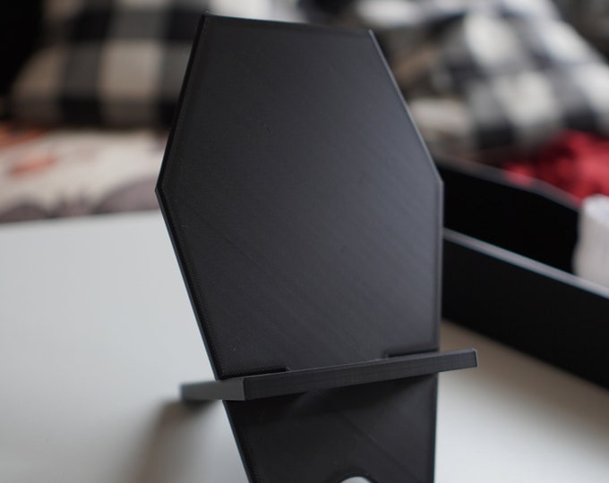 Coffin Phone Stand. Gothic Phone Stand. Pastel Goth Decor. Phone Holder ...