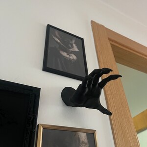 Wall Mounted Devil Hand Sculpture – Gothic Jewelry Hook or Altar Decor ...
