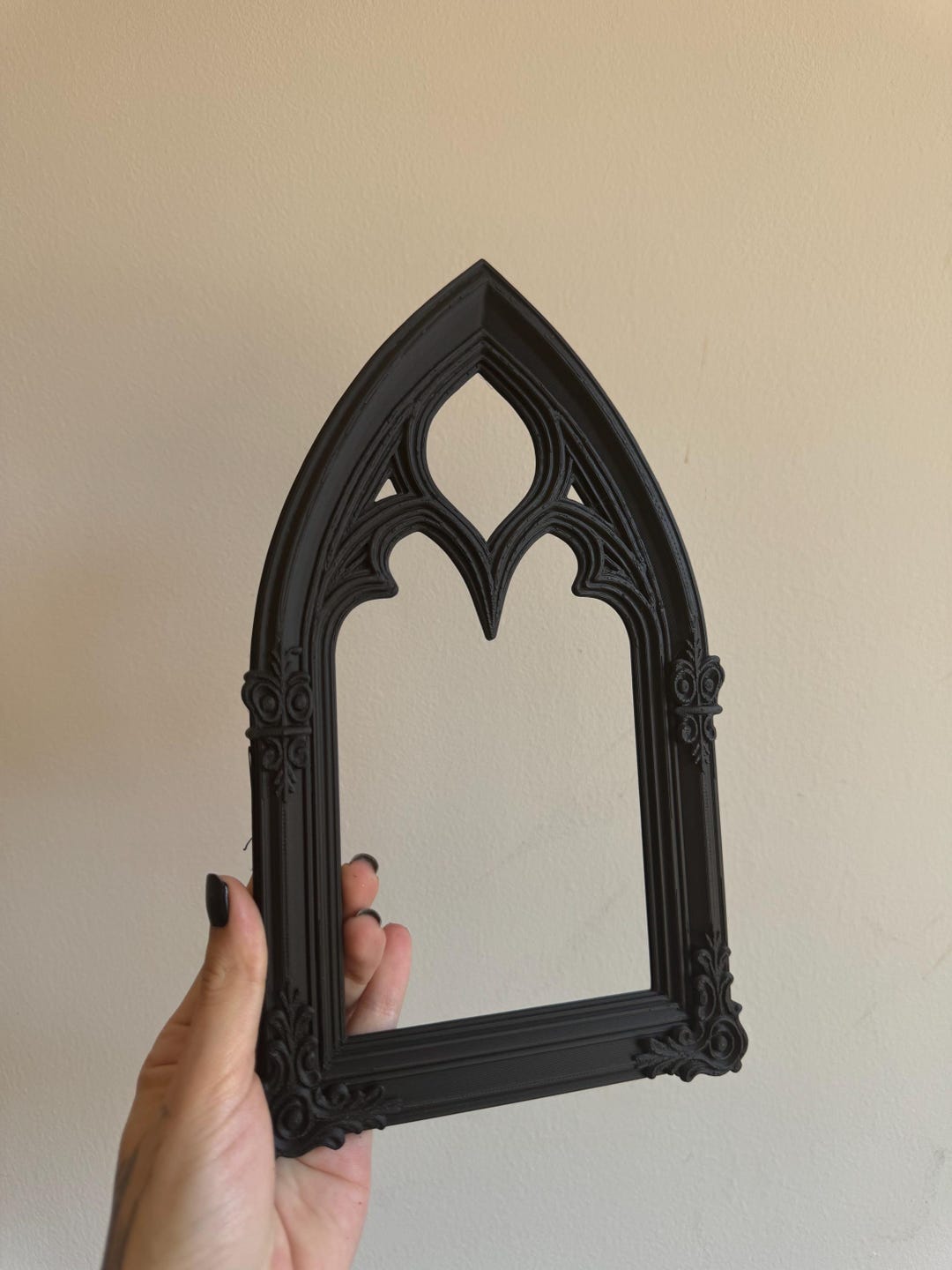 Dark Academia Gothic Frame - Witchy Altar Arch Wall Art Black - Creepy ...