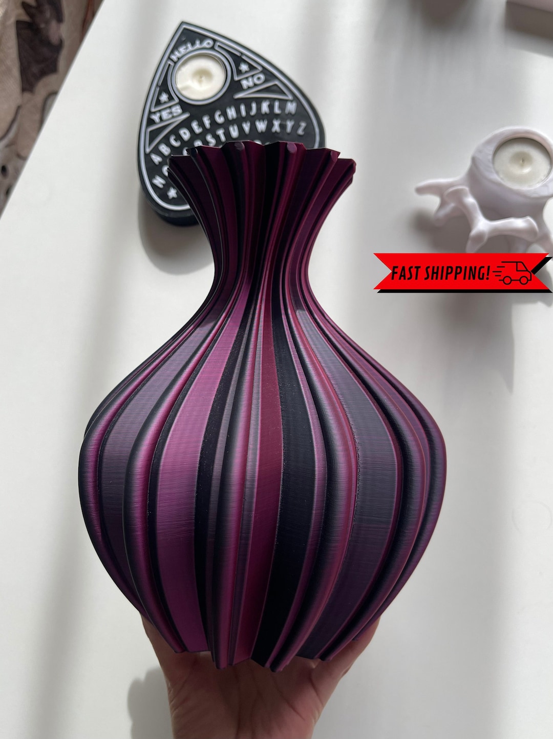 Gothic Vase Decor Baroque Goth Gothic Wall Art 3d Print 3d Darks - Etsy