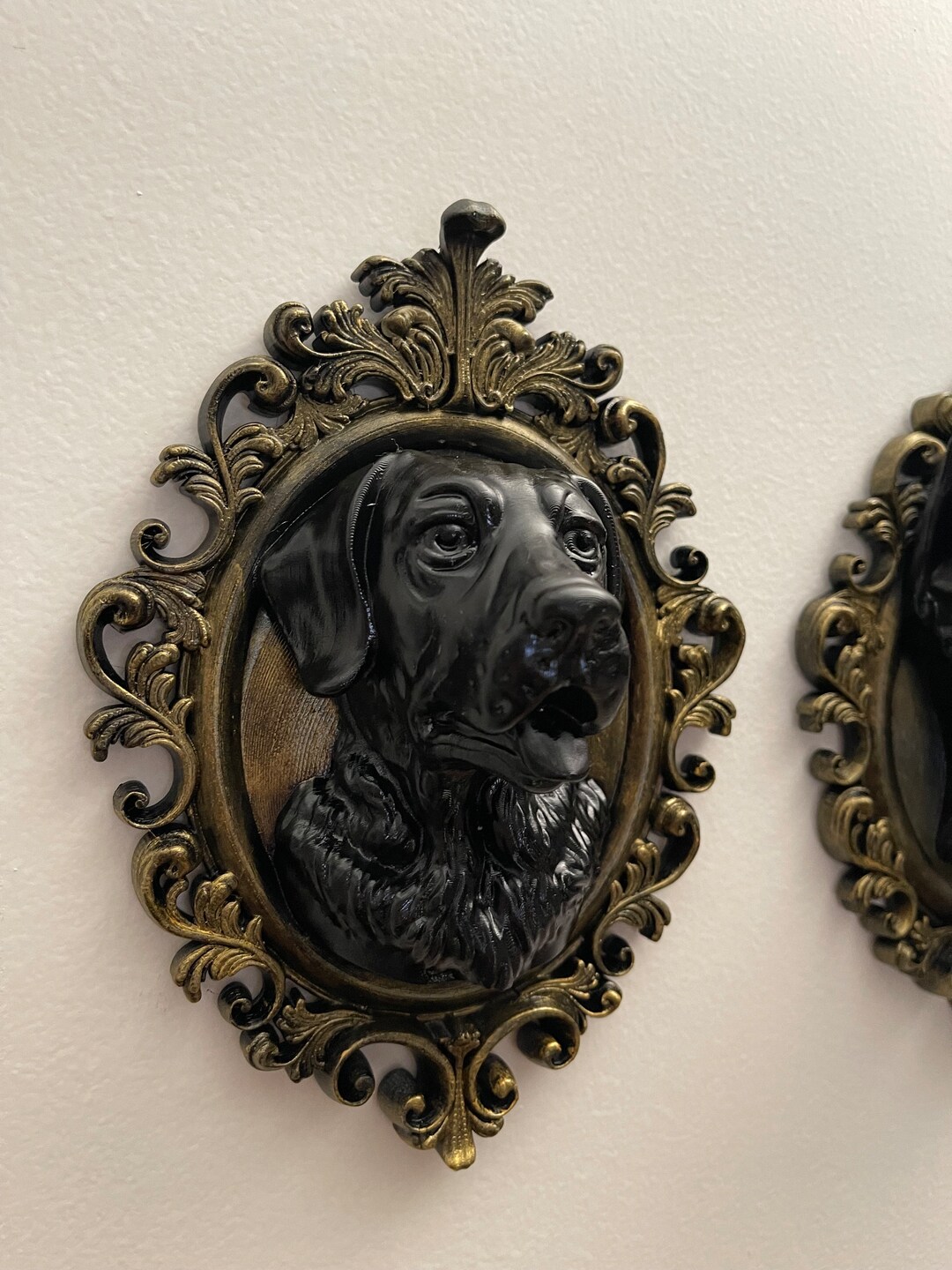 Cute 3D Printed Dog. Victorian Goth Decor. Goth Home Decor. Labrador ...