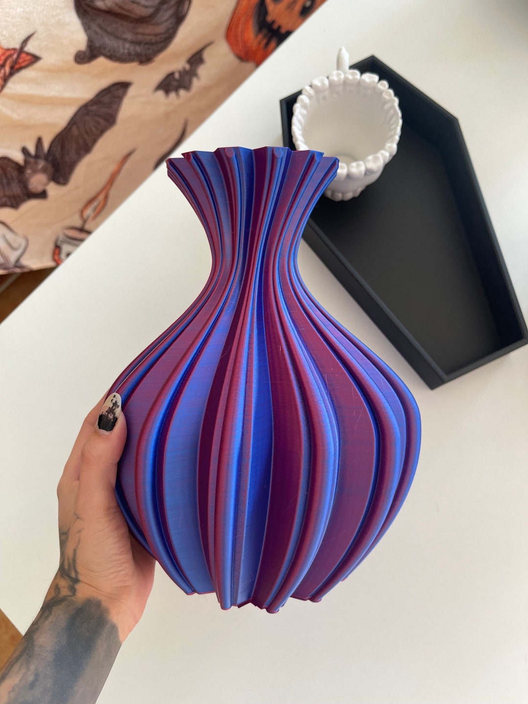Gothic Vase Decor Baroque Goth Gothic Wall Art 3d Print 3d - Etsy