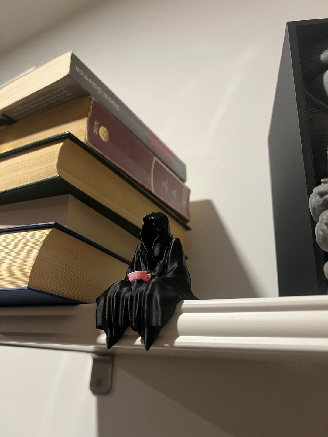 Suriel Grim Reaper Seated Figure With Teacup for Bookshelf Decor - Etsy