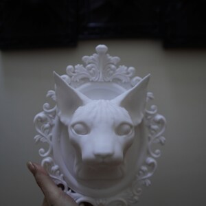 Sphynx Cat Frame. Baroque Frame. Cute Cat Victorian Goth Decor. Framed ...