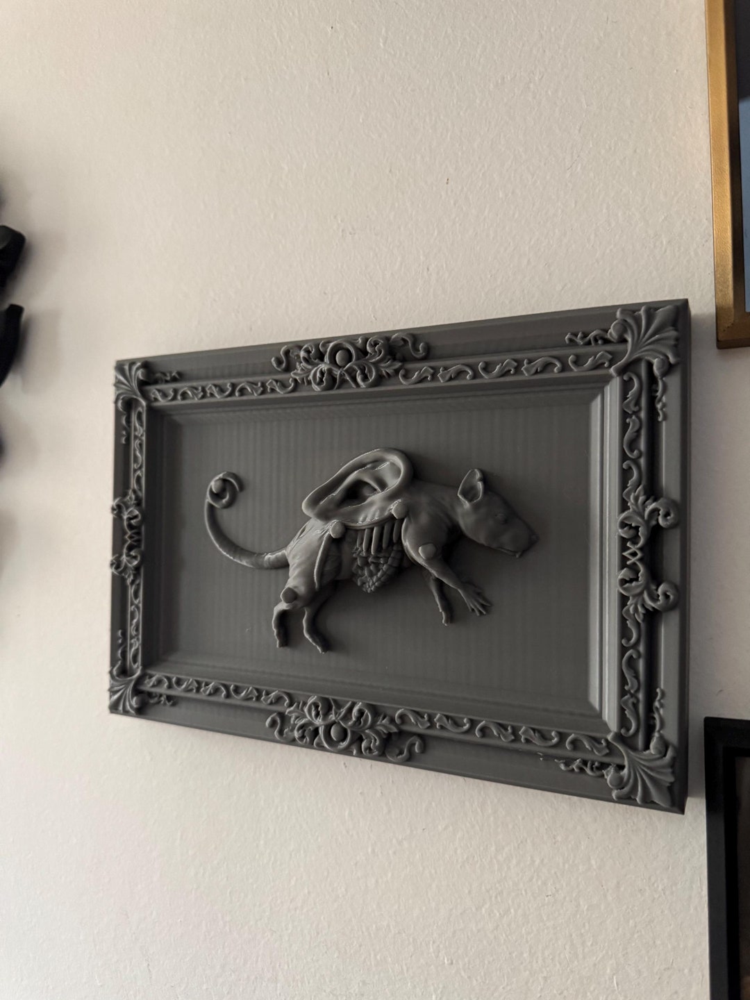 Taxidermy Rat Frame for Gothic Decor Spooky and Stylish - Etsy