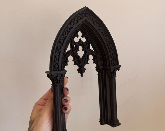 Dark Academia Gothic Wall Decor- Witchy Altar Arch Wall Art Black ...