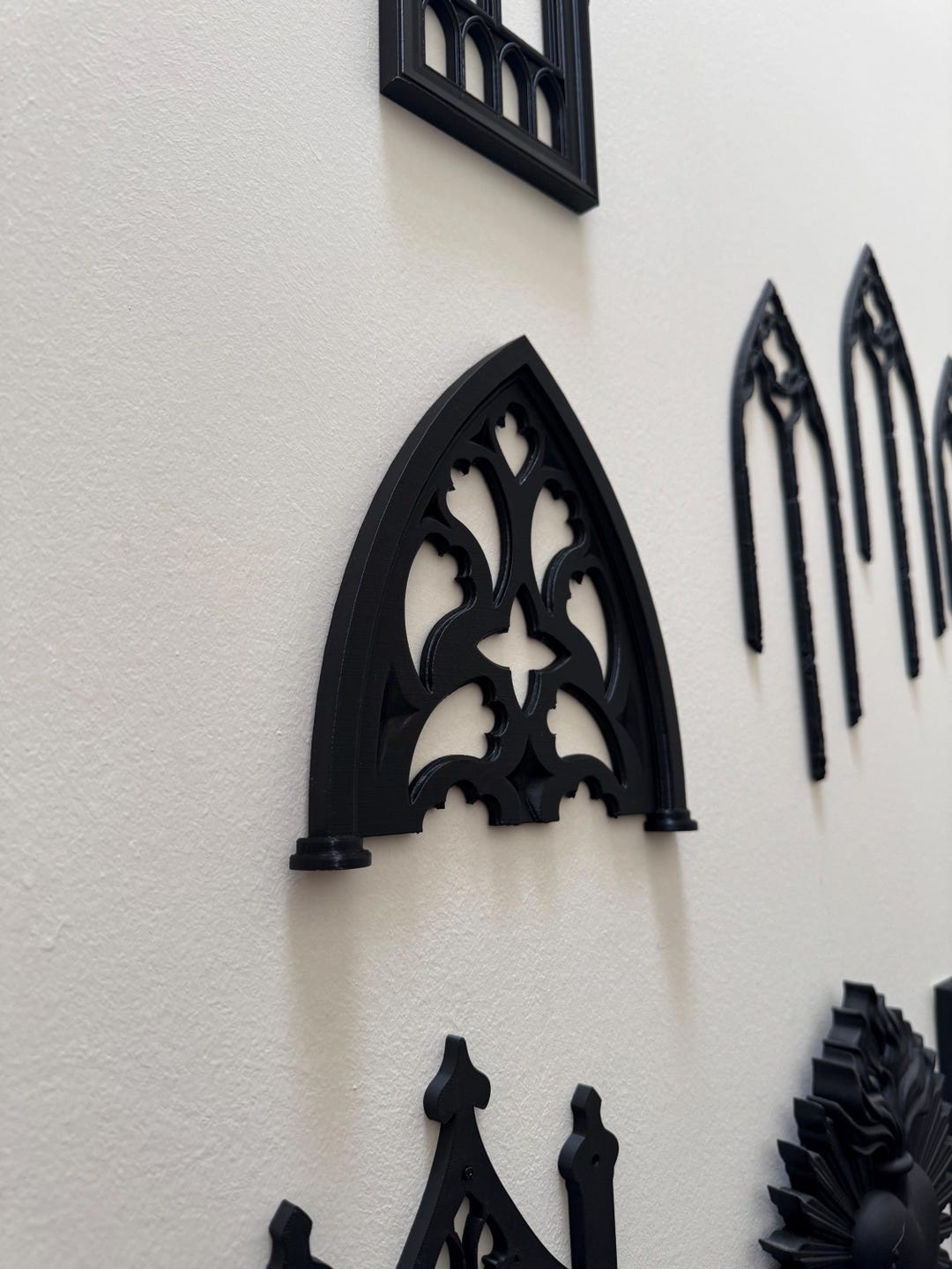 Dark Gothic Cathedral Arch Wall Accent | Medieval Architecture Inspired ...