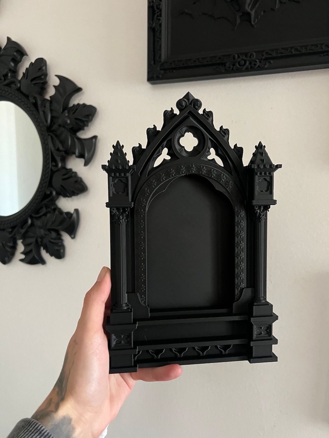 Cathedral Window Gothic Wall Frame – Baroque Gothic Decor for Fantasy ...