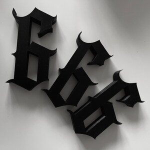 666 Wall Decor – Gothic Ornate Numbers for Occult Symbolism and Dark ...