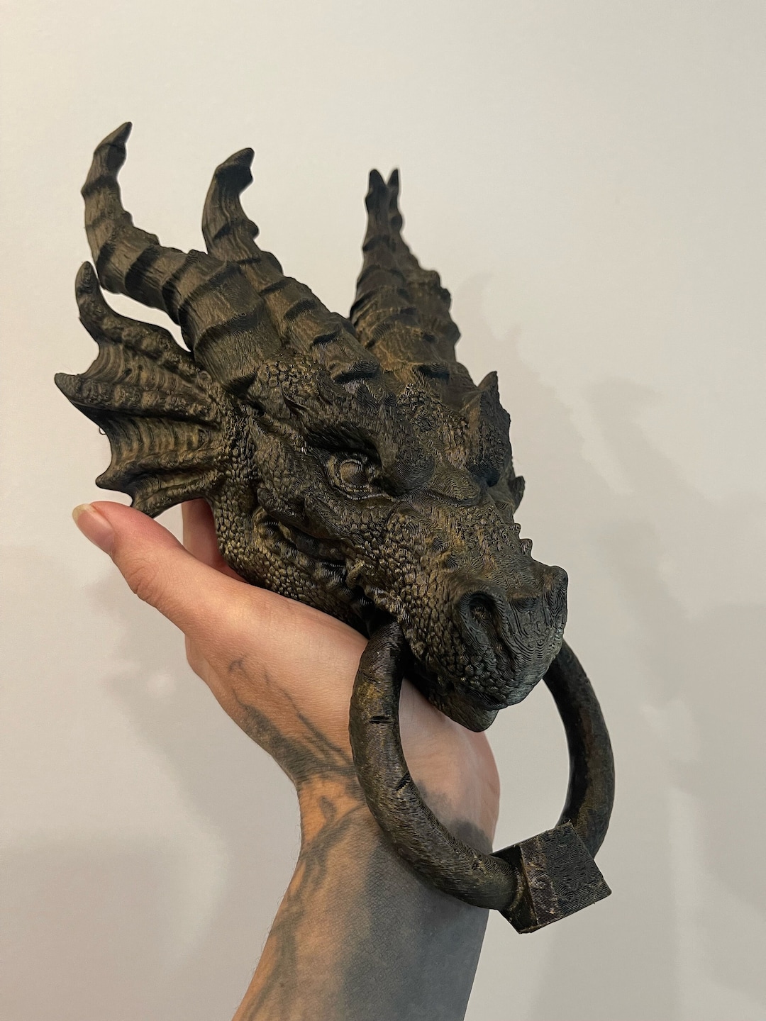 Dragon Door Knocker Goth Home Decor Gothic Home Dragon Wall Decor - Etsy
