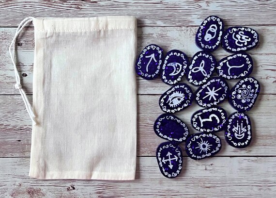 Witches Runes Set Rune Set Divination Runes Fortune - Etsy