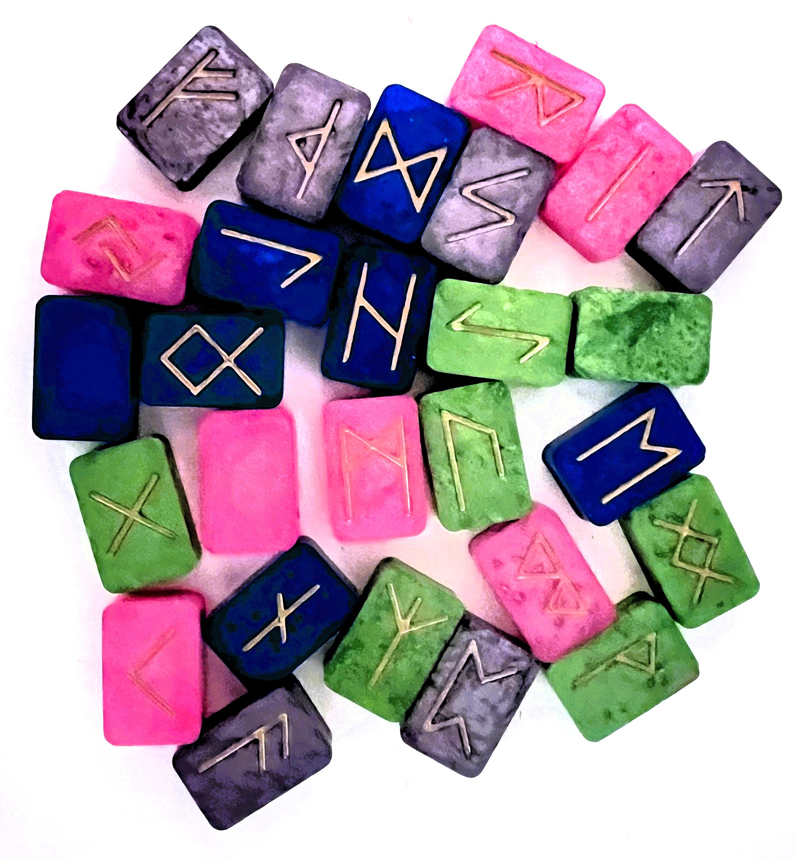 Divination Runes, Runes Set, Viking Runes, Runic Tarot, Fortune Telling ...