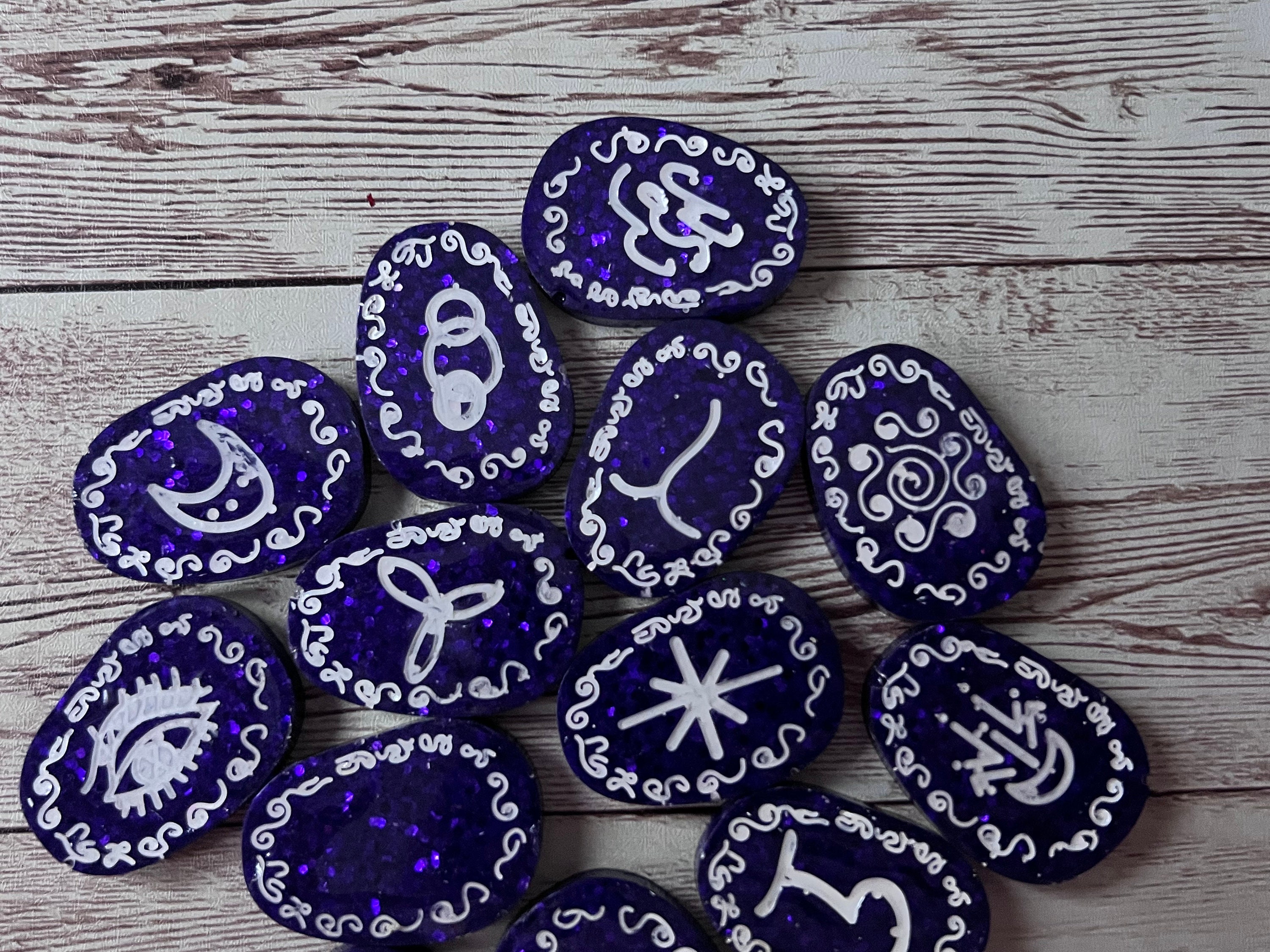 Witches Runes Set Rune Set Divination Runes Fortune - Etsy