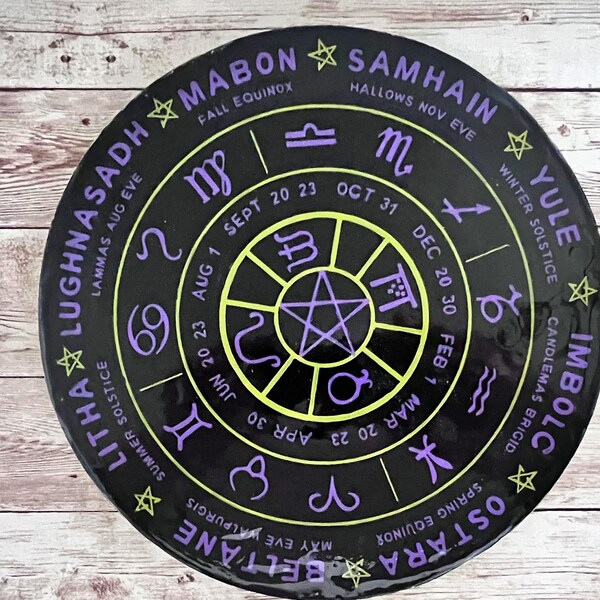 Astrology Wheel Board - Etsy