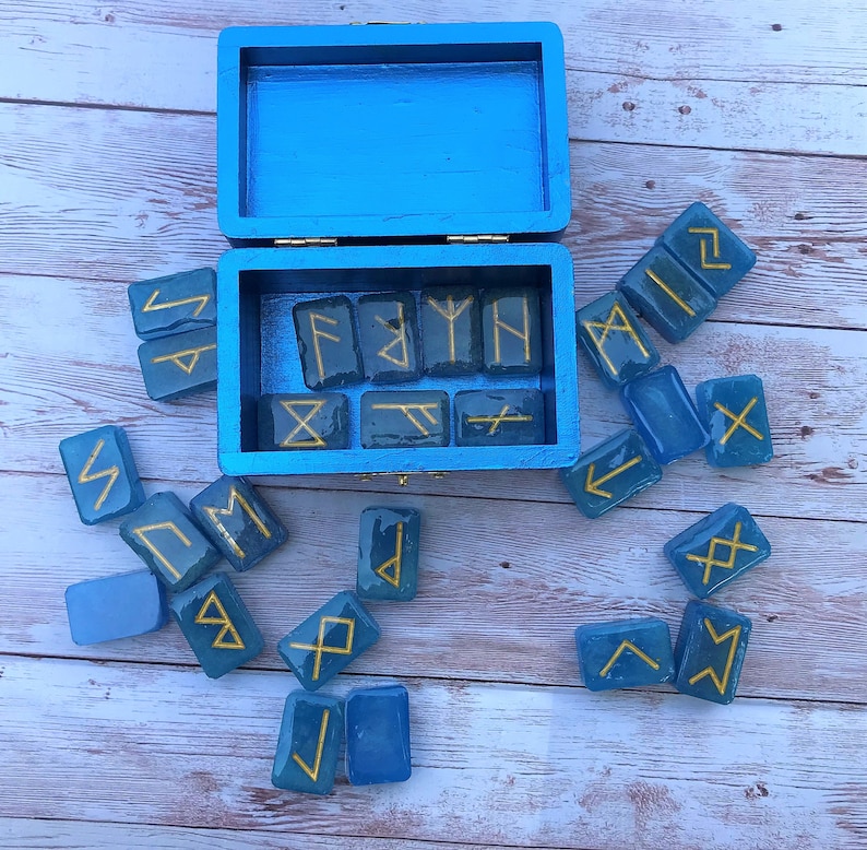 Runes Set, Divination Runes, Viking Runes, Metaphysical Runes, Roman ...
