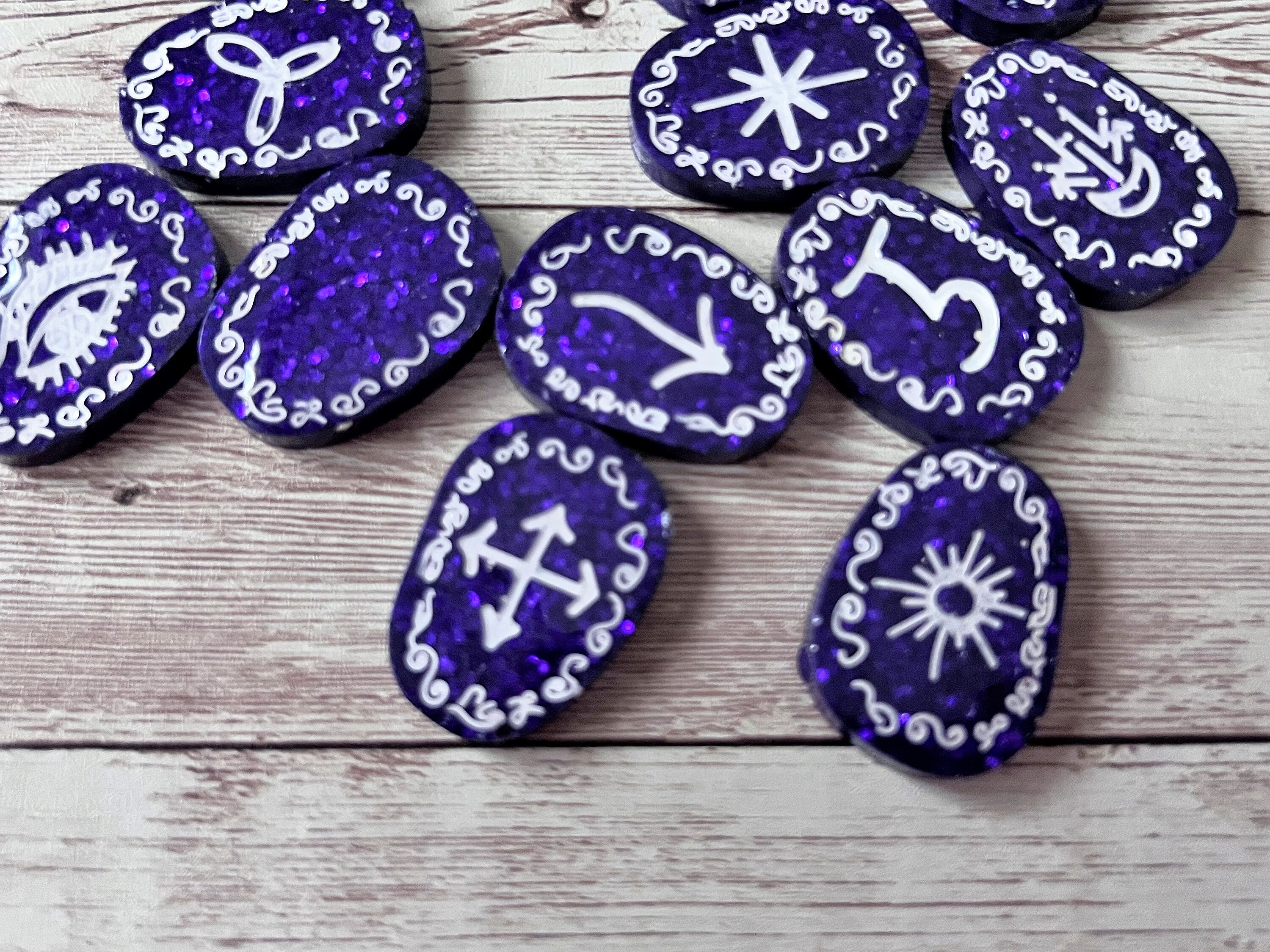 Witches Runes Set Rune Set Divination Runes Fortune - Etsy