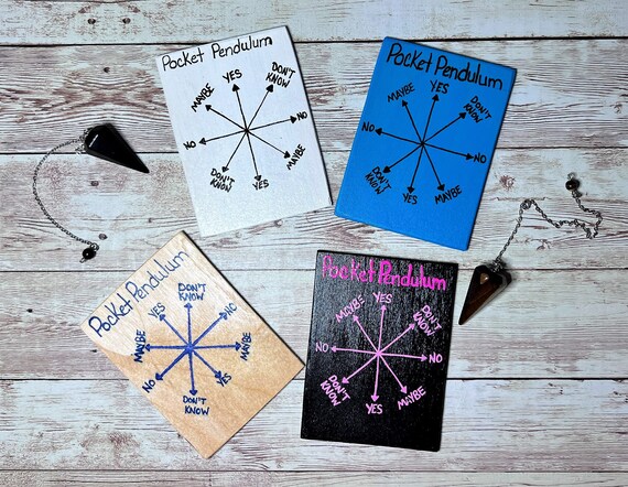 Pocket Pendulum Board Wood Pendulum Board Mini Pendulum - Etsy