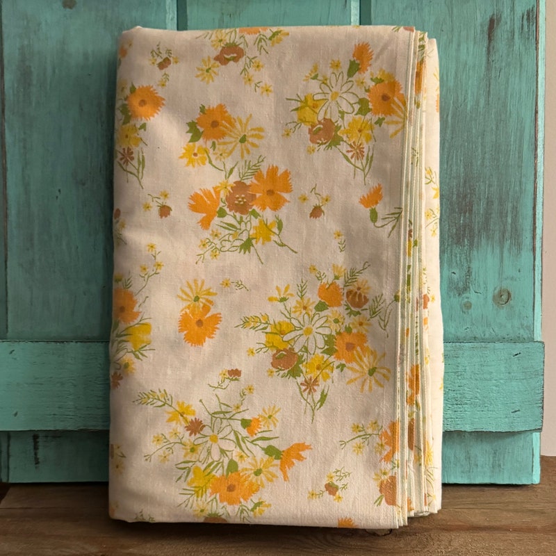 Vintage Floral Sheet - Etsy