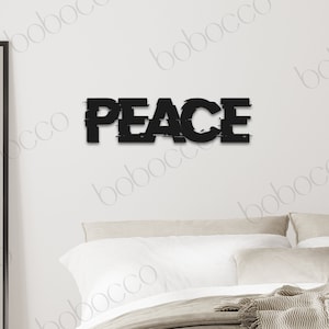 Metal Peace Sign, Peace Sign, Peace Wall Hanging, Peace Wall Decor ...