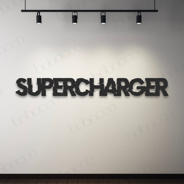 Metal Supercharger Sign - Etsy