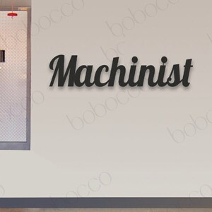Metal Machinist Garage Sign, Machinist Sign, Machinist Wall Hanging ...