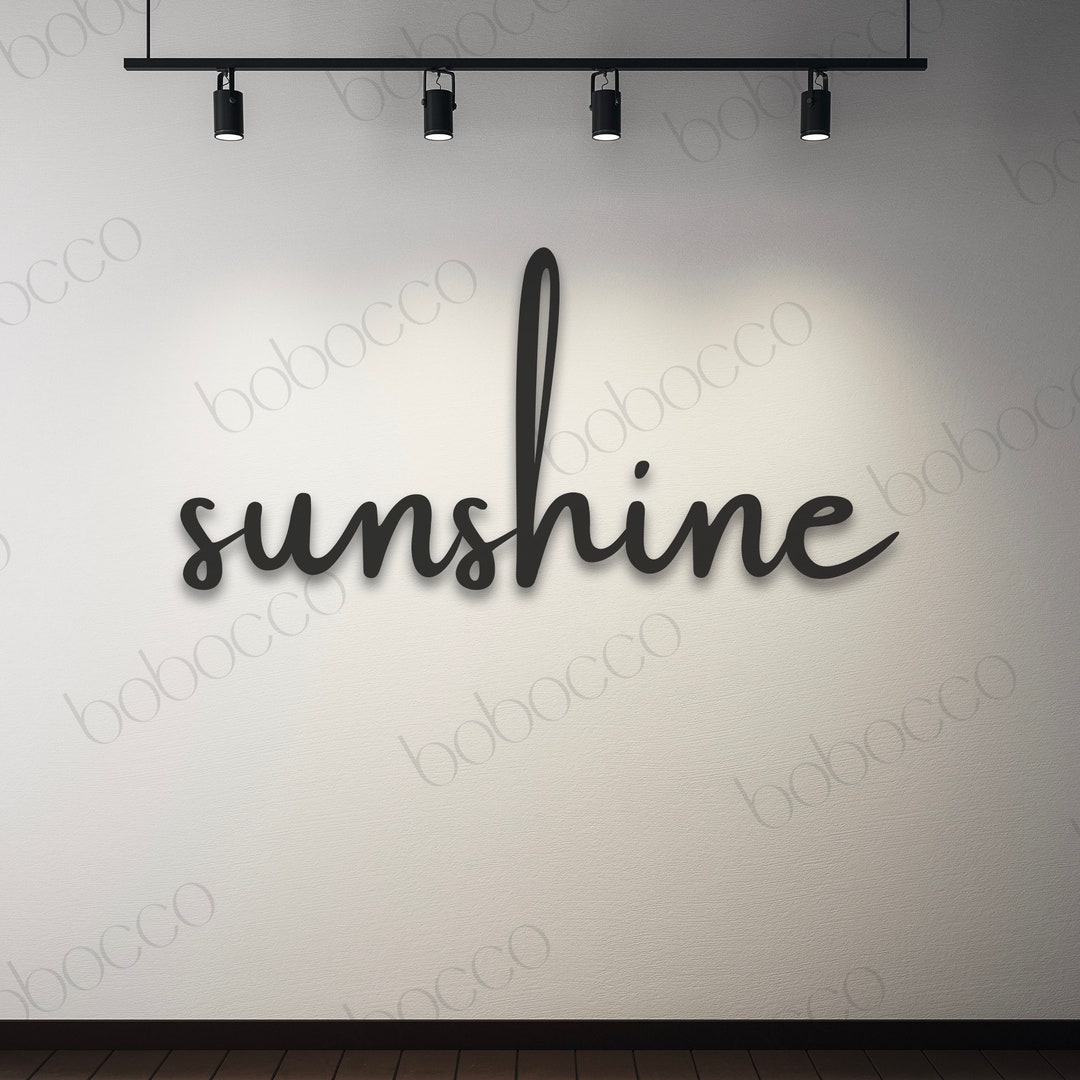 Metal Sunshine Sign, Sunshine Sign, Sunshine Wall Hanging, Sunshine ...