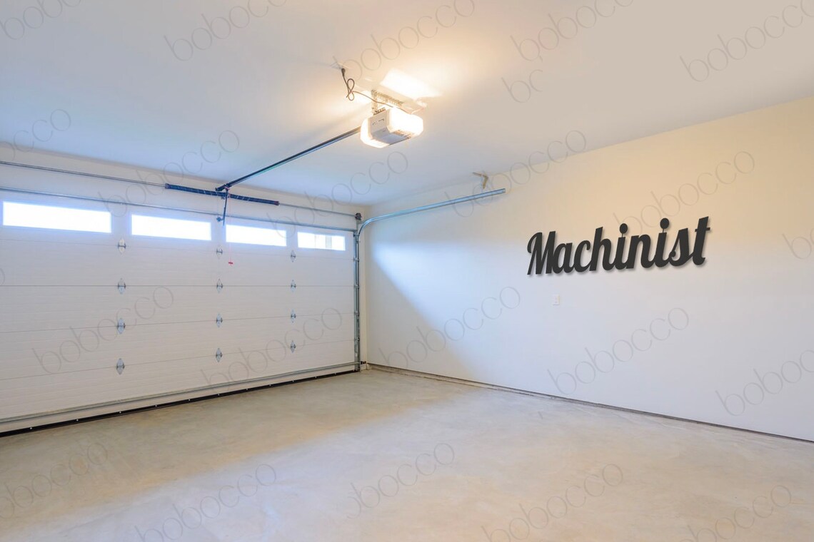 Metal Machinist Garage Sign, Machinist Sign, Machinist Wall Hanging ...