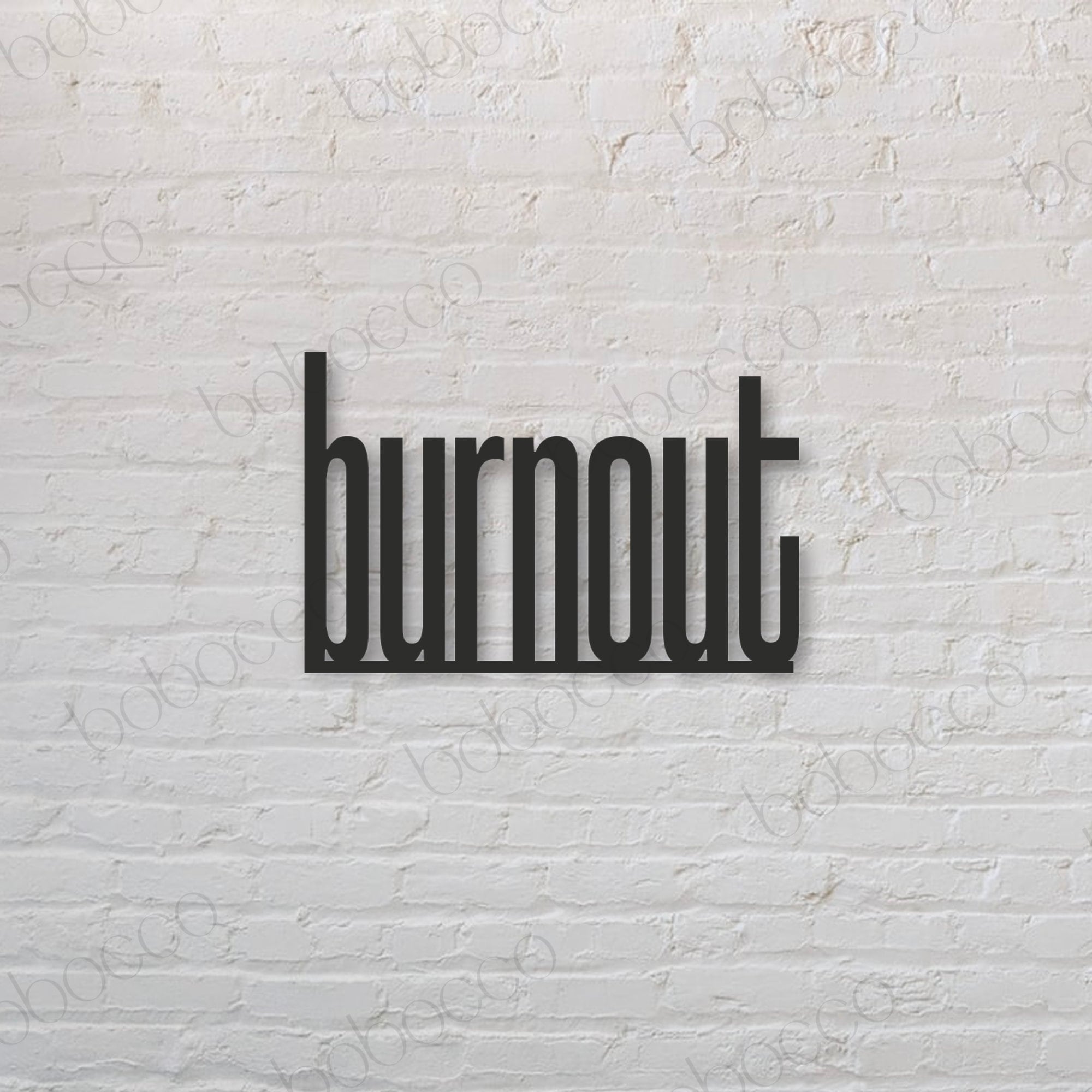Metal Burnout Garage Sign, Burnout Sign, Burnout Wall Hanging, Burnout ...