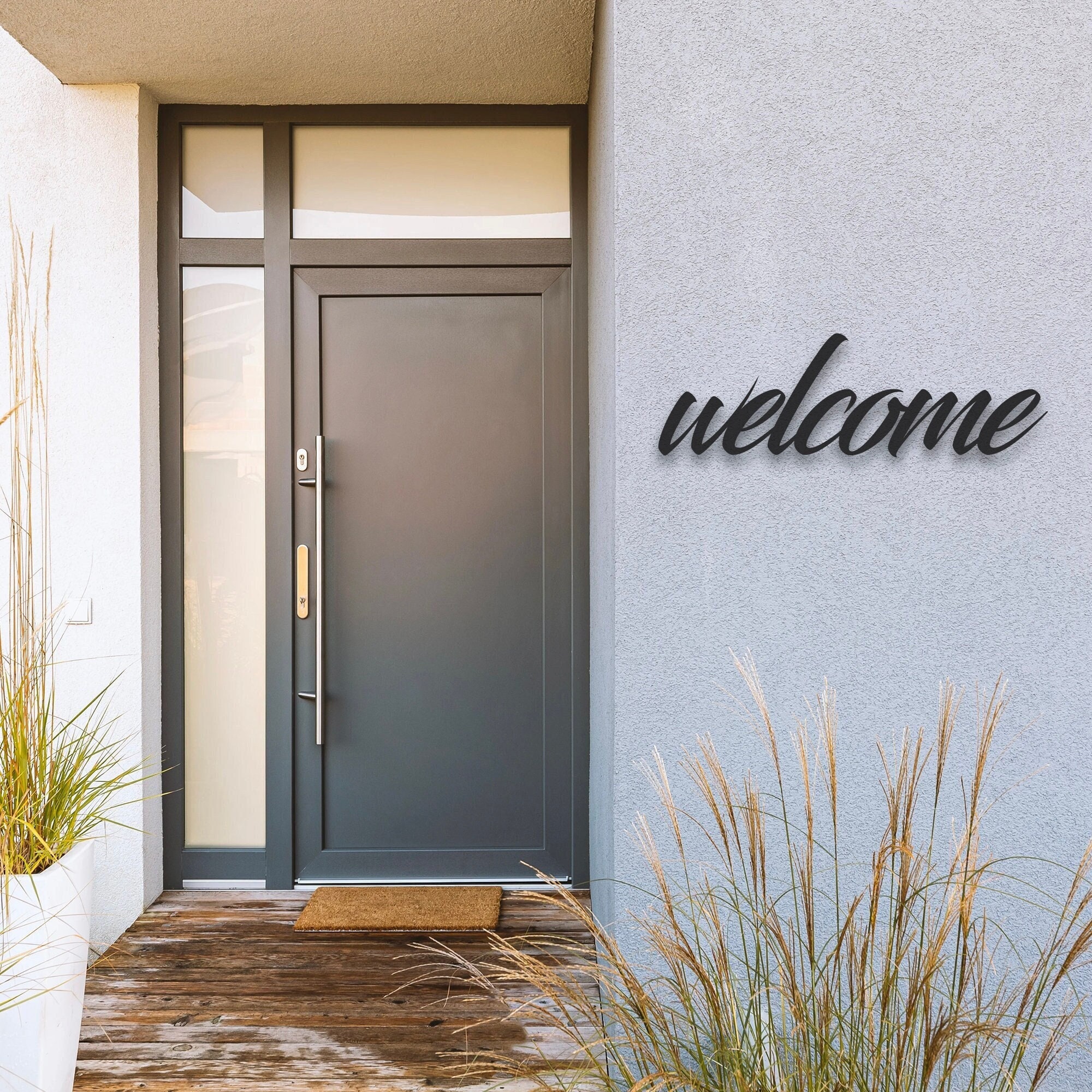 Metal Welcomesign, Welcome Wall Hanging, Welcome Wall Decor, Welcome ...