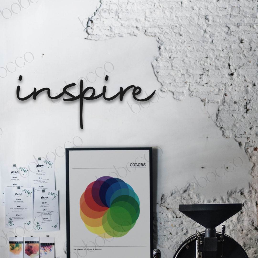 Metal Inspire Sign Inspire Sign Inspire Wall Hanging - Etsy