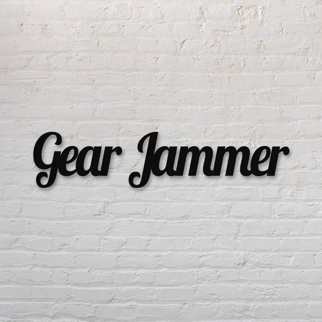 Metal Gear Jammer Sign Gear Jammer Sign Gear Jammer Wall - Etsy