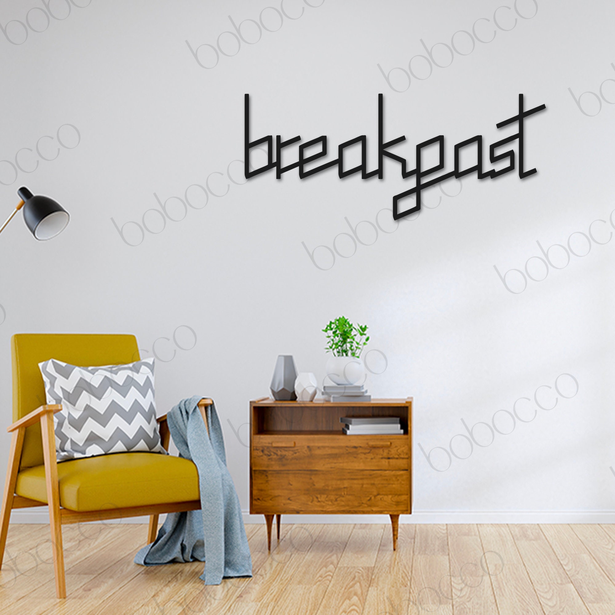 Metal Breakfast Sign, Kitchen Sign, Breakfast Wall Hanging, Breakfast ...