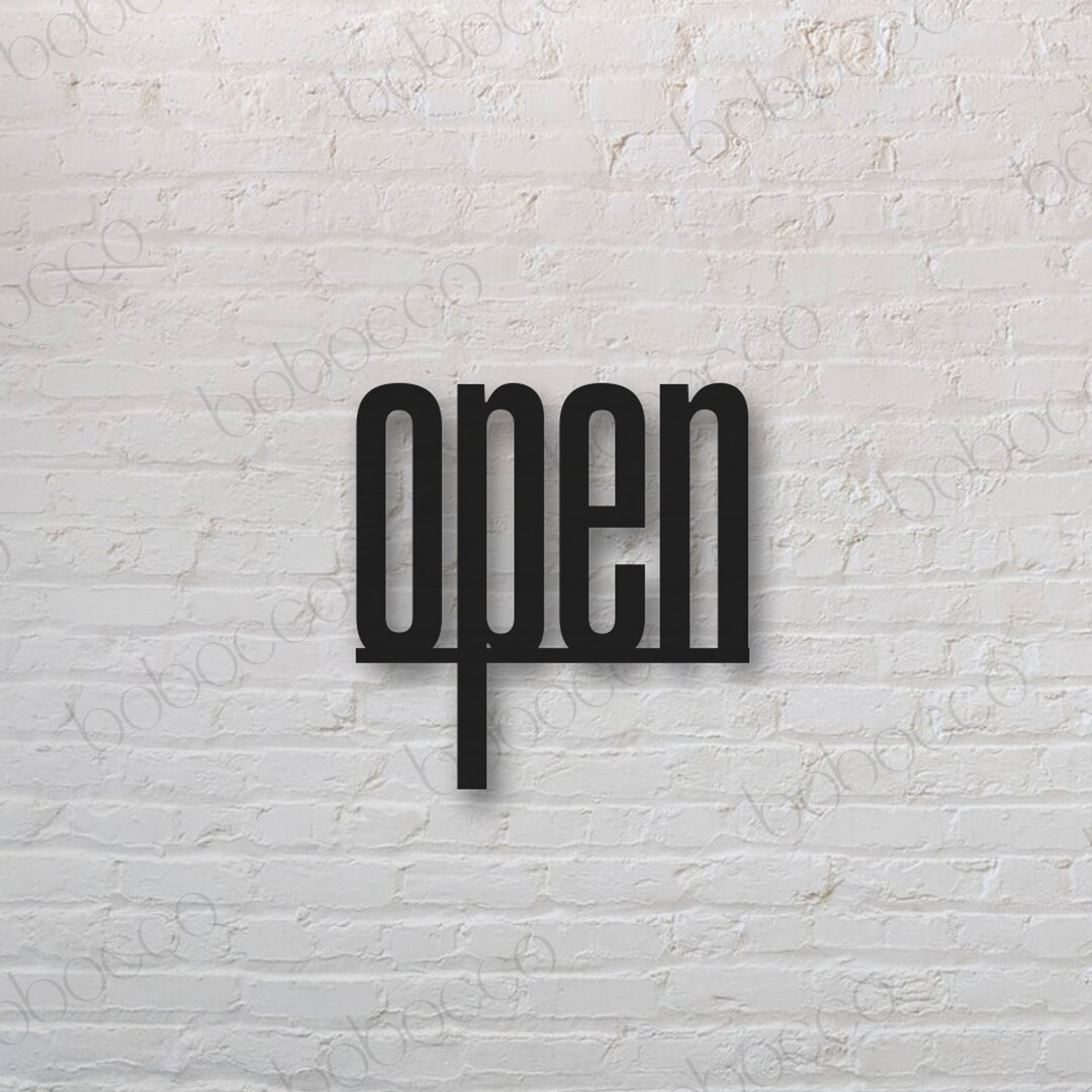 Metal Open Sign, Open Sign, Open Wall Hanging, Open Wall Decor, Open ...