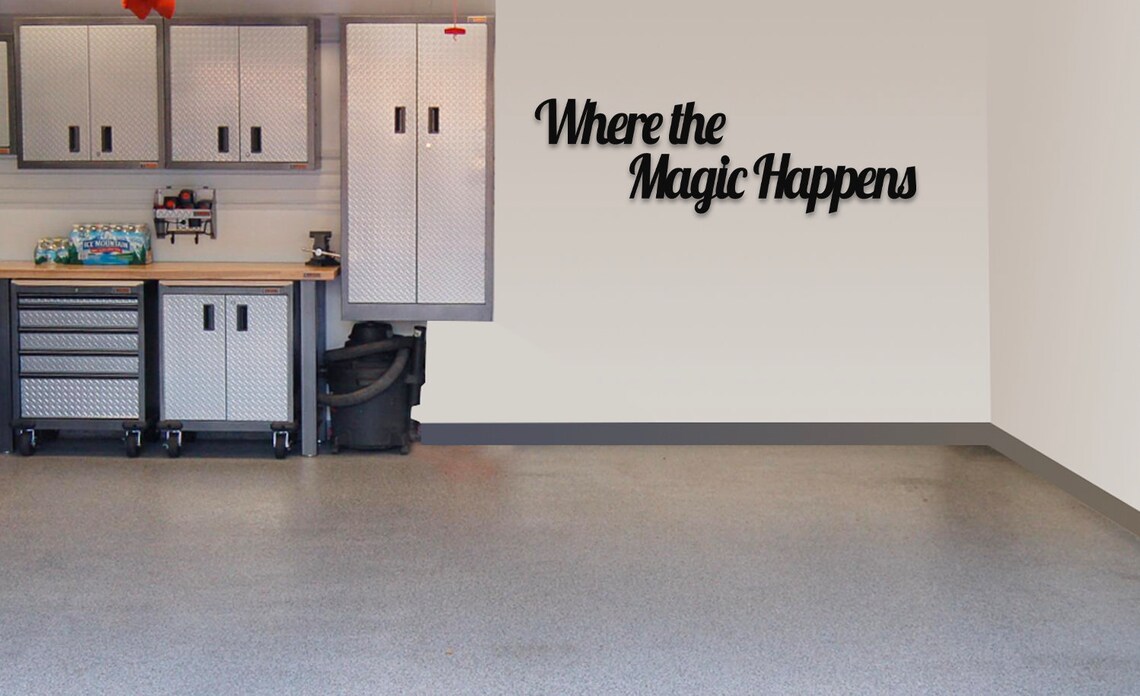 Metal Where the Magic Happens Sign, Where the Magic Happens Sign, Where ...