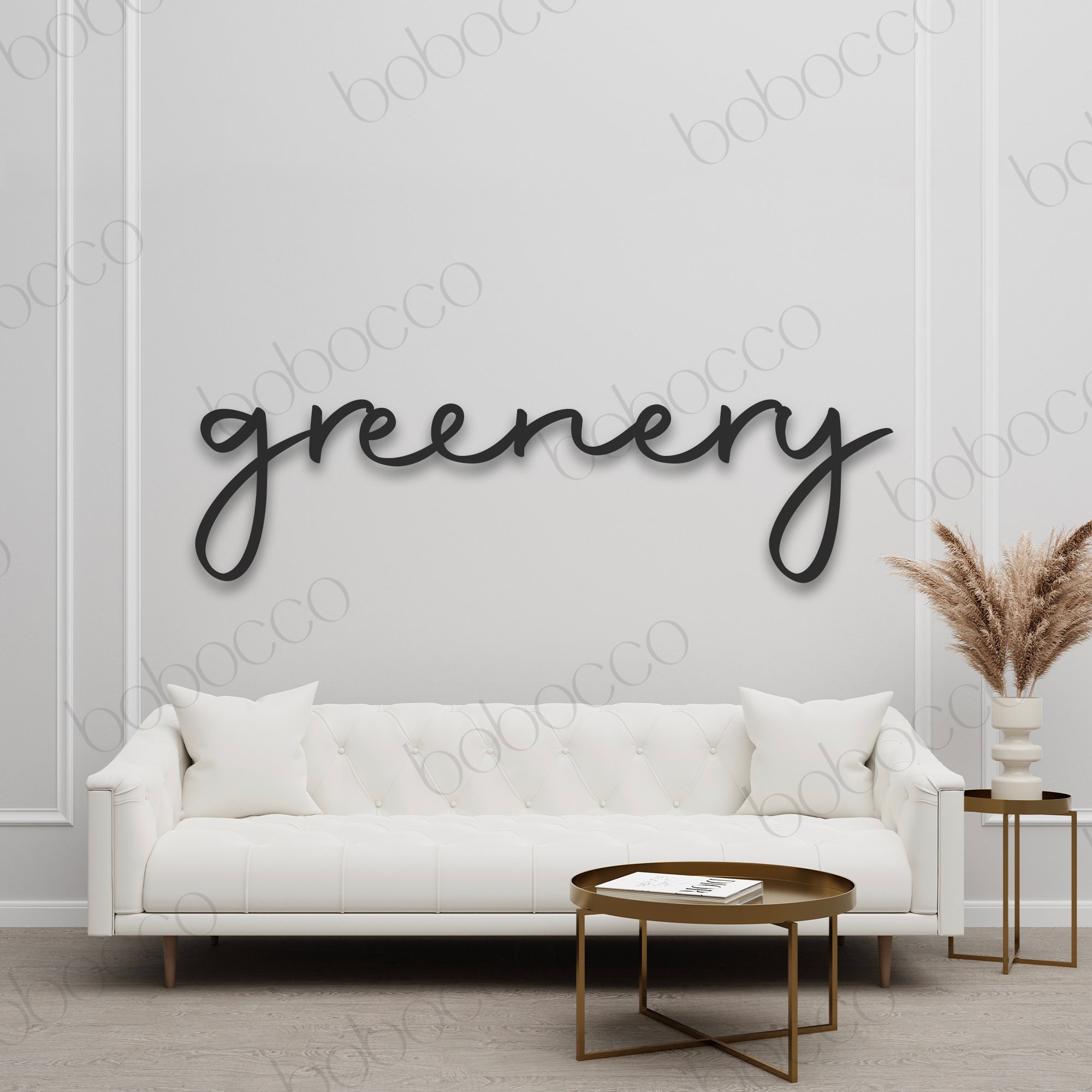 Metal Greenery Sign, Greenery Sign, Greenery Wall Hanging, Greenery ...