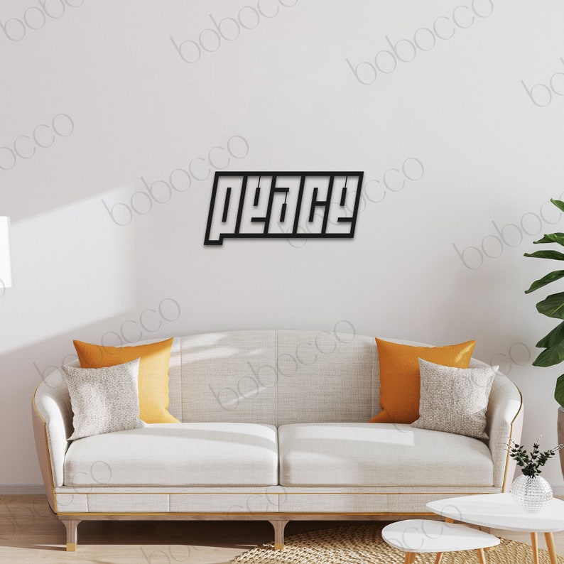 Metal Peace Sign, Peace Sign, Peace Wall Hanging, Peace Wall Decor ...