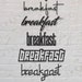 Metal Breakfast Sign, Kitchen Sign, Breakfast Wall Hanging, Breakfast ...