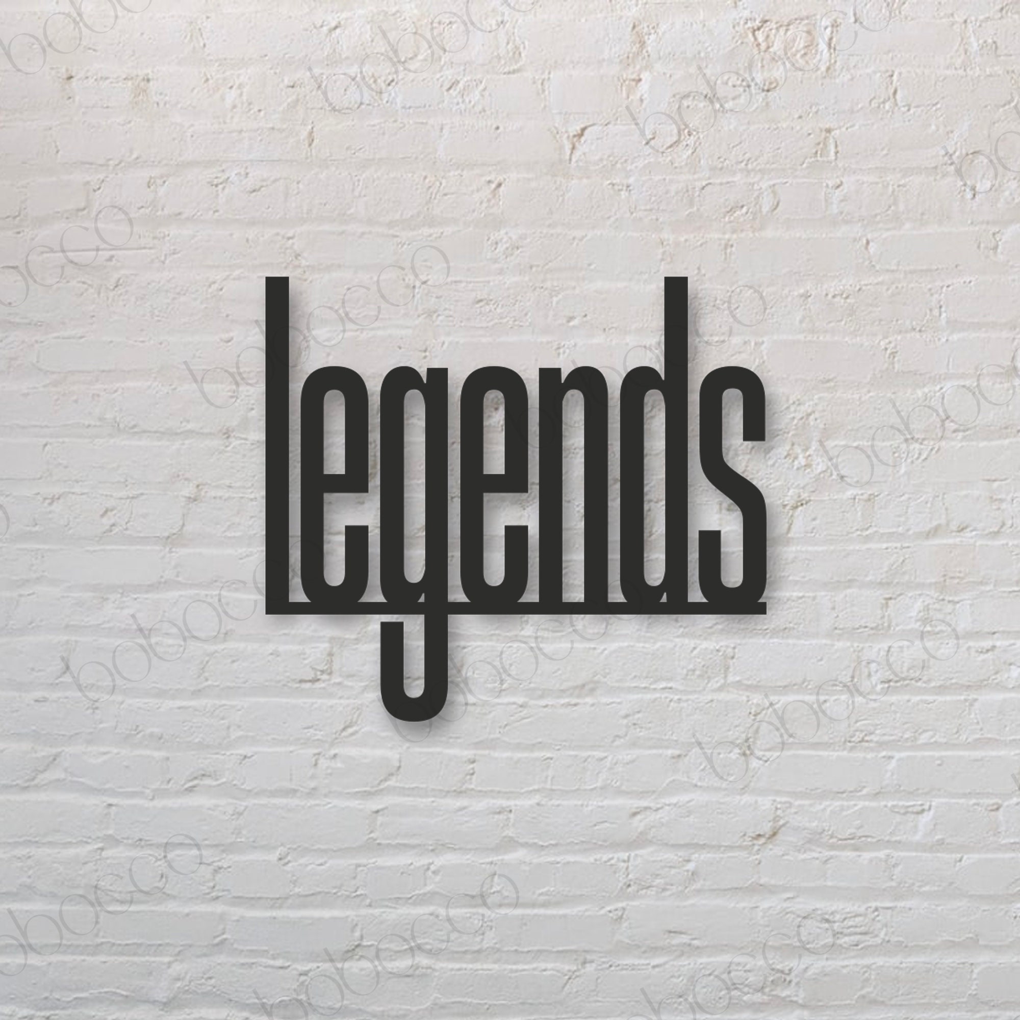 Legends Metal Sign for Legends Car, Legends Sign, Legends Wall Hanging ...