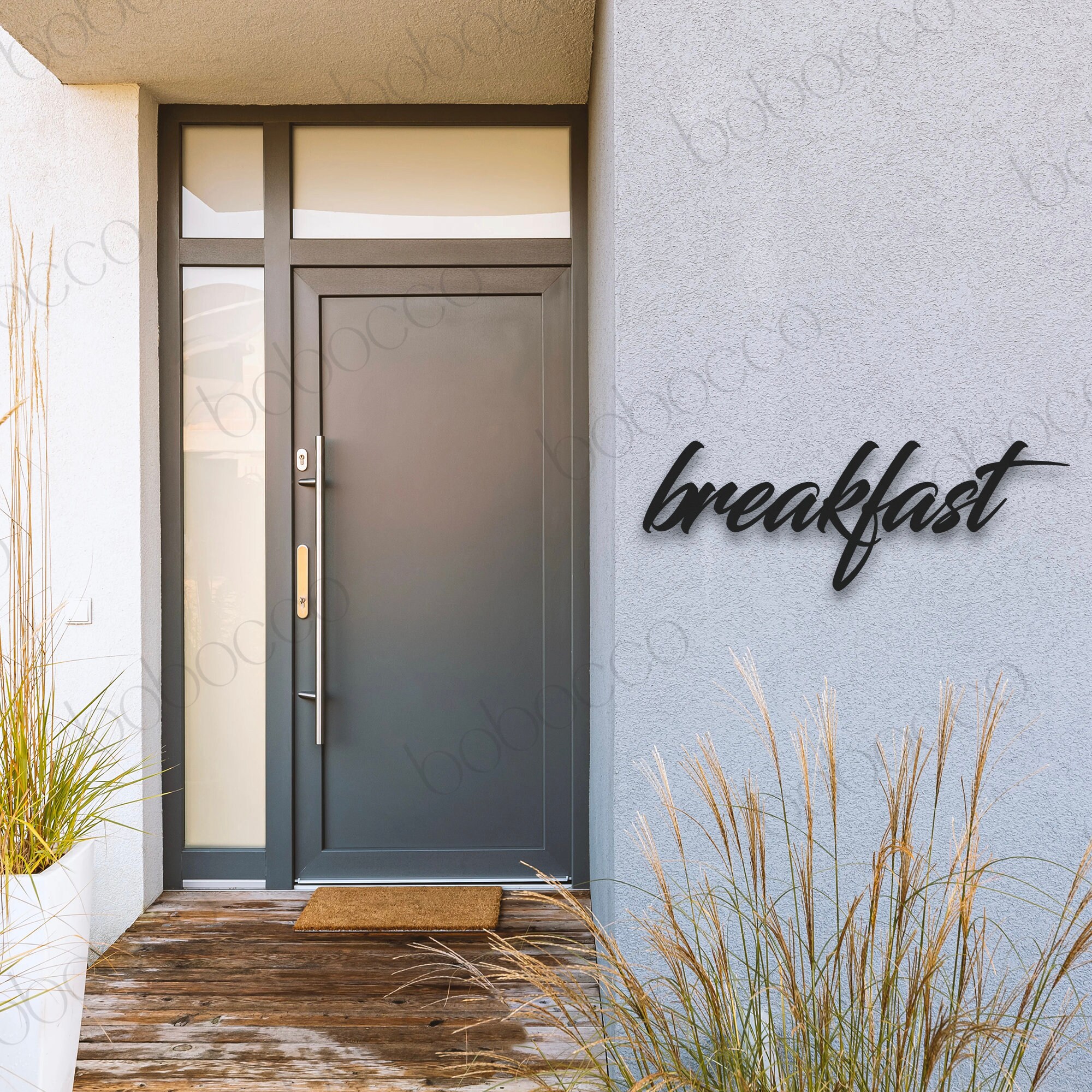Metal Breakfast Sign, Kitchen Sign, Breakfast Wall Hanging, Breakfast ...