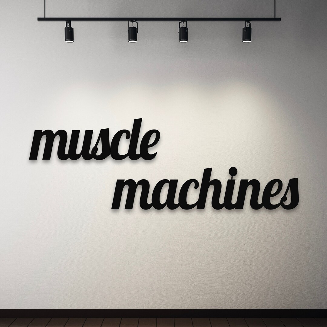 Metal Muscle Machines Sign, Muscle Machines Sign, Muscle Machines Wall ...